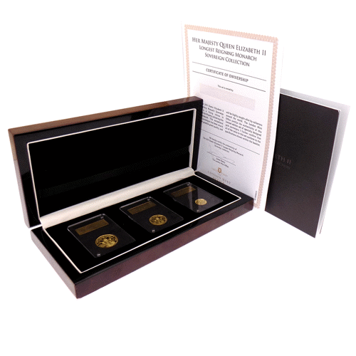 Pre-Owned 2015 London Mint TDC Longest Reigning Monarch Sovereign 3 ...
