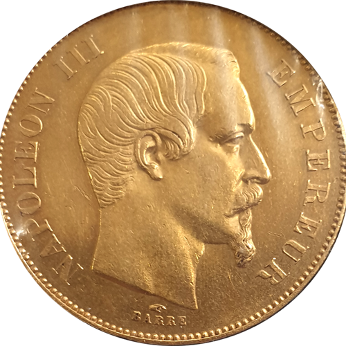 Pre-Owned 1856 French 50 Franc Napoleon III Gold Coin | Pre-Owned ...