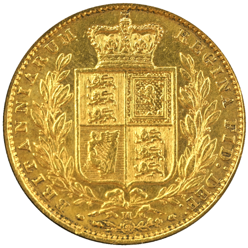 Pre-Owned 1874 Melbourne Mint Victorian 'Shield' Full Sovereign Gold ...