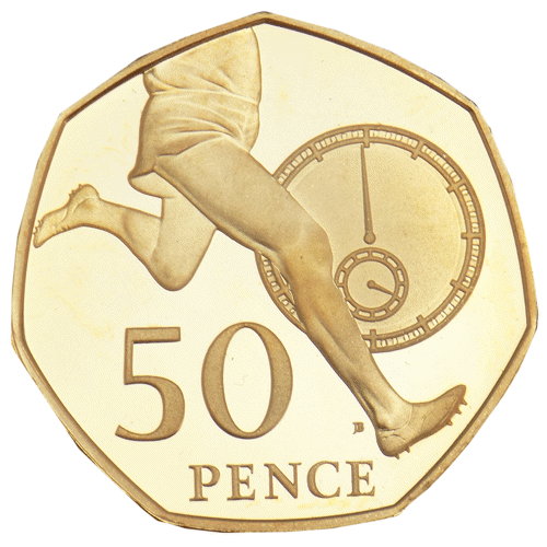 Pre-Owned 2004 50th Anniversary of the Four-Minute Mile Gold Proof ...