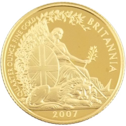 Pre-Owned 2007 UK Britannia 1/4oz Proof Design Gold Coin | Out Of Stock ...