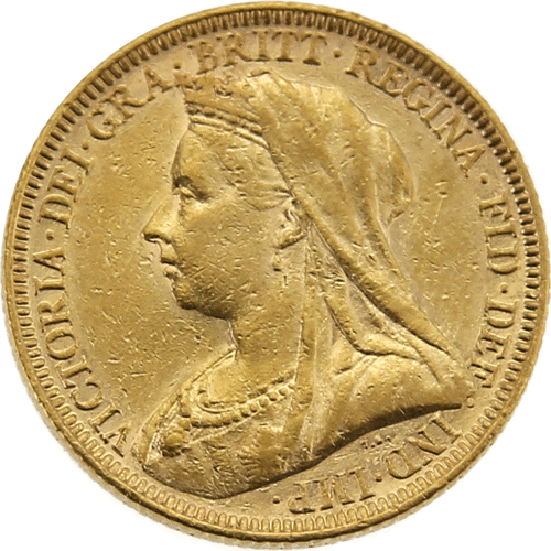 Pre-Owned 1893 Melbourne Mint Victoria Veiled Head Full Sovereign Gold ...
