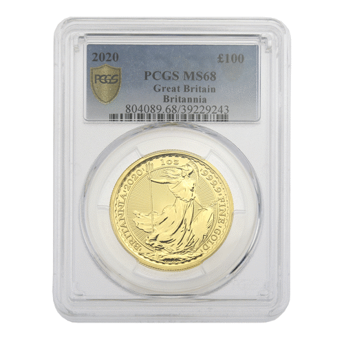 Pre-Owned 2020 UK Britannia 1oz Gold Coin - PCGS Graded MS68 - 39229243 ...