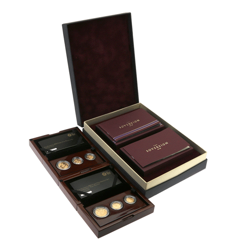 Pre-Owned 2015 UK Premium 6-Coin Fourth & Fifth Portrait Sovereign ...