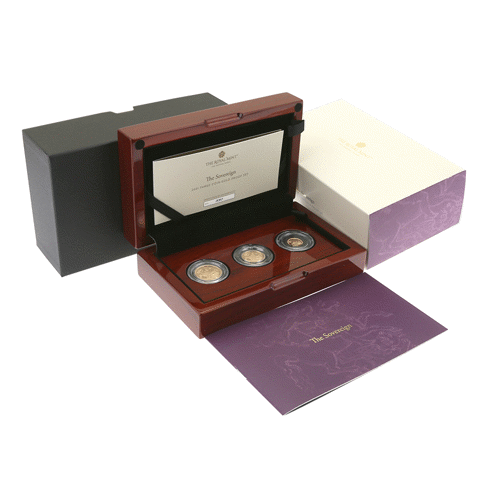 Pre-Owned 2021 UK Sovereign Proof Gold 3-Coin Set | Pre-Owned ...