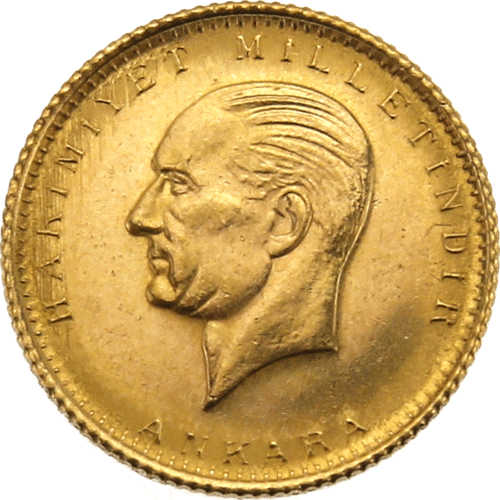 Pre-Owned 1923 Turkish 50 Kurus Gold Coin | Out Of Stock | Atkinsons ...