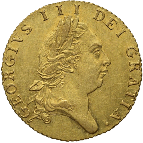 Pre-Owned 1790 UK George III Spade Half Guinea Gold Coin | Pre-Owned ...