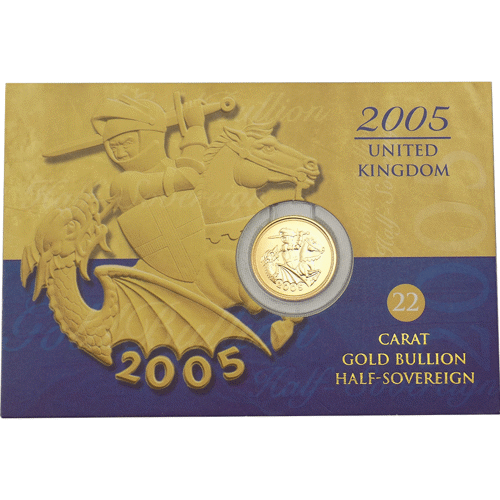 Pre-Owned 2005 UK Half Sovereign Gold Coin - Carded | Pre-Owned ...