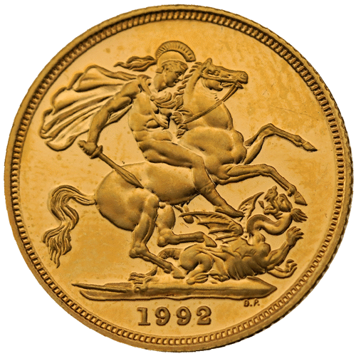 Pre-Owned 1992 UK Full Sovereign Proof Design Gold Coin | Out Of Stock ...