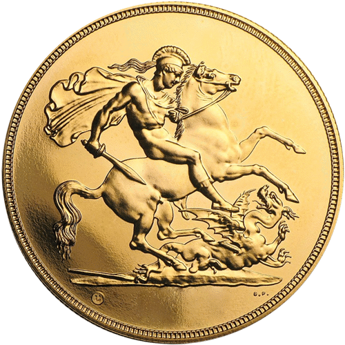 Sell Pre-Owned UK Quintuple Sovereign Gold Coin - Mixed Dates ...