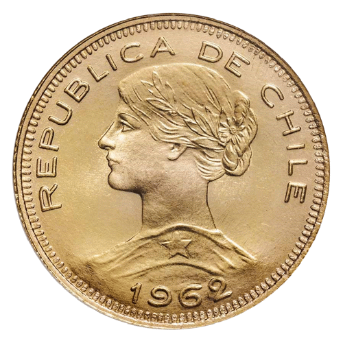 Pre-Owned 1962 Chile 100 Peso Gold Coin | Out Of Stock | Atkinsons Bullion