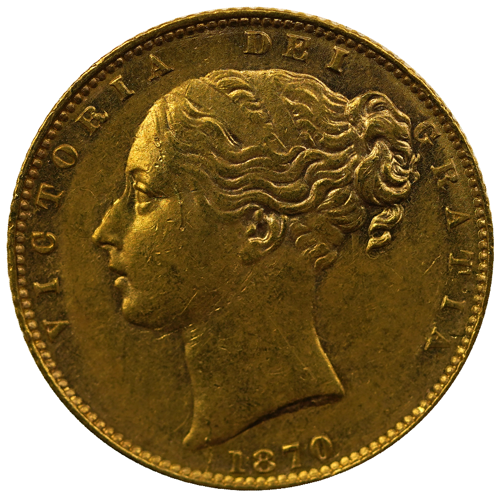 Pre-Owned 1870 London Mint DN.116 Victoria Young Head 'Shield' Full ...