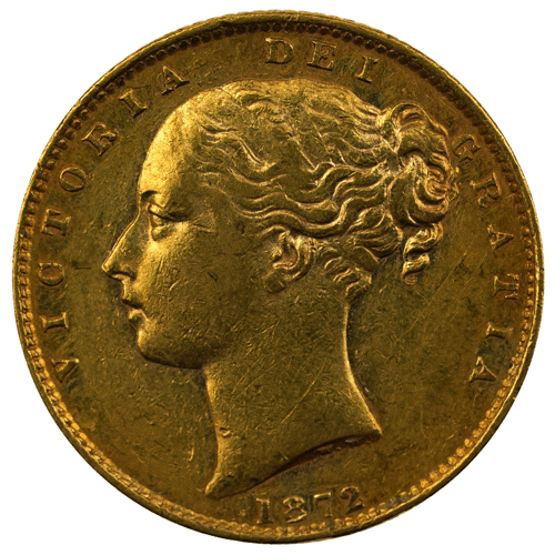 Pre-Owned 1872 London Mint DN.5 Victoria Young Head 'Shield' Full ...