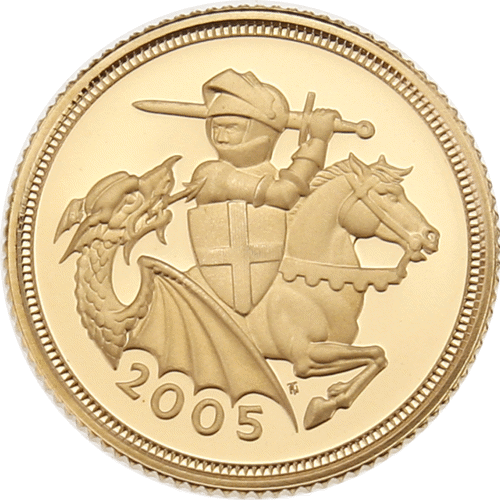 Pre-Owned 2005 UK Half Sovereign Proof Design Gold Coin | Out Of Stock ...