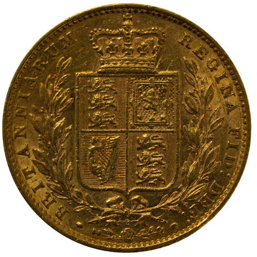 Pre-Owned 1872 London Mint DN.2 Victoria Young Head "Shield" Full ...
