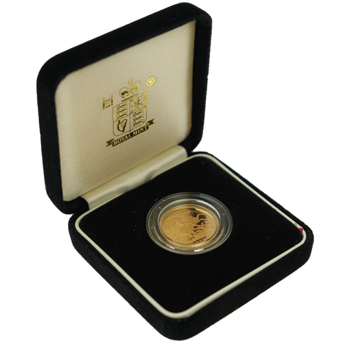 Pre-Owned 2007 UK Full Sovereign Proof Gold Coin - Missing Outer Box ...