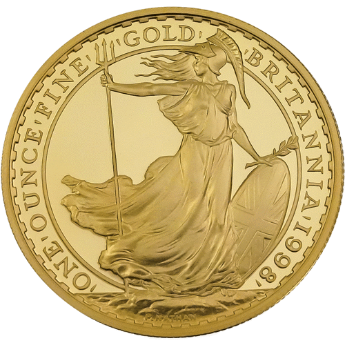 Pre-Owned UK 1998 Britannia 1oz Proof Design Gold Coin | Pre-Owned ...