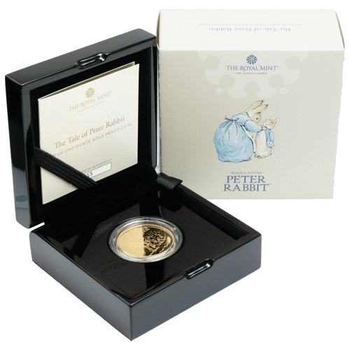 Pre-Owned 2021 UK The Tale of Peter Rabbit 1oz Proof Gold Coin | Out Of ...