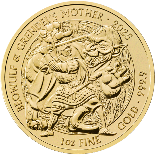 Pre-Owned 2025 UK Beowulf and Grendel’s Mother Myths and Legends 1oz ...