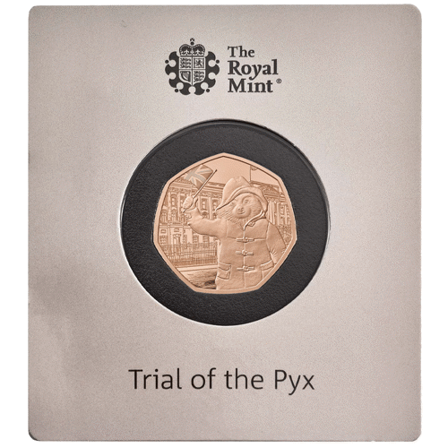 Pre-Owned 2018 UK ‘Trial of the Pyx’ Paddington at the Palace 50p Proof ...