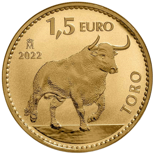 Pre-Owned 2022 Spanish Felipe` VI Toro Bull 1oz Gold Coin | Out Of ...