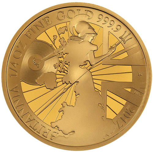 Pre-Owned 2017 UK Britannia 1/4oz Proof Design Gold Coin | Out Of Stock ...