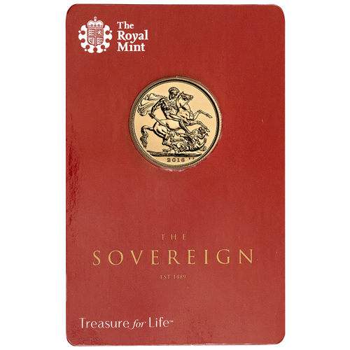 Pre-Owned 2016 UK Full Sovereign Gold Coin - Carded | Pre-Owned ...