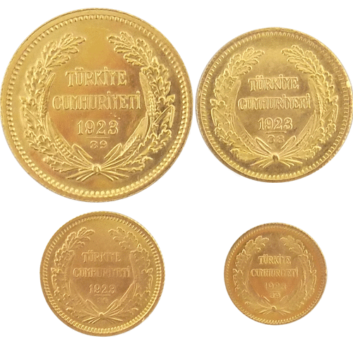 Pre-Owned 1923 Turkish Kurush Gold 4 Coin Set | Out Of Stock ...