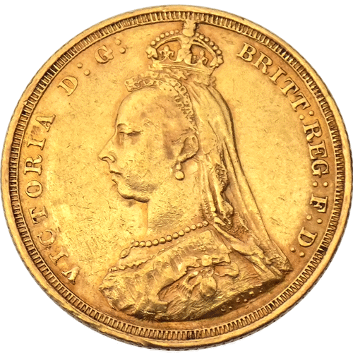 Pre-Owned 1887 Sydney Mint Victoria Jubliee Head Full Sovereign Gold ...
