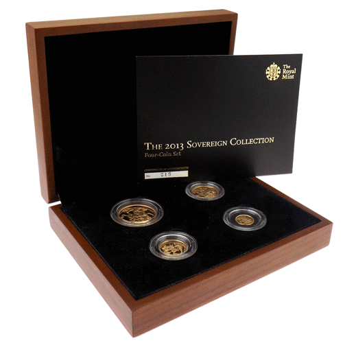 Pre-Owned 2013 UK Proof Sovereign 4 Gold Coin Collection | Out Of Stock ...