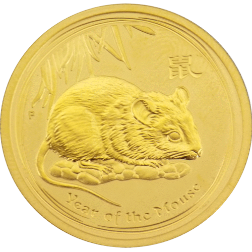 Pre-Owned 2008 Australian Lunar Mouse 1/2oz Gold Coin | Out Of Stock ...