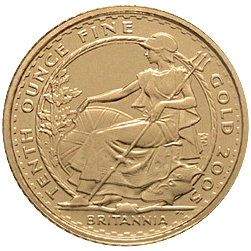 Pre-Owned 2005 UK Britannia 1/10oz Proof Design Gold Coin | Pre-Owned ...