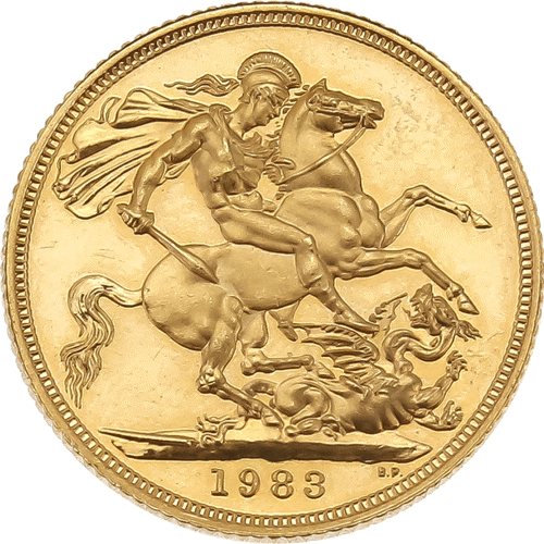 Pre-Owned 1983 UK Full Sovereign Proof Design Gold Coin | Pre-Owned ...