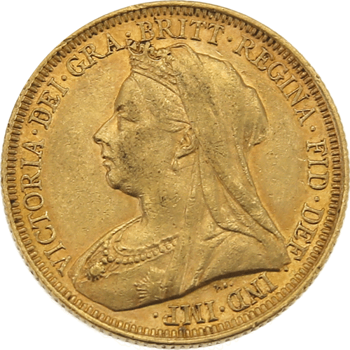Pre-Owned 1894 Sydney Mint Victoria 'Veiled Head' Full Sovereign Gold ...