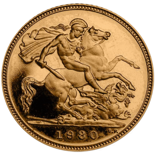 Pre-Owned 1980 UK Half Sovereign Proof Design Gold Coin | Pre-Owned ...