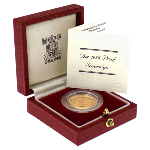 Sell Proof Full Sovereign Gold Coin - 1979 - 1988 | Atkinsons Bullion